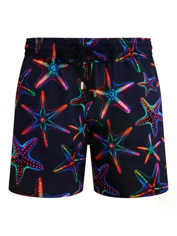 Vilebrequin Graphic Print Swim Shorts - Blue