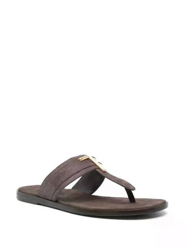 TOM FORD Brighton Suede Sandals