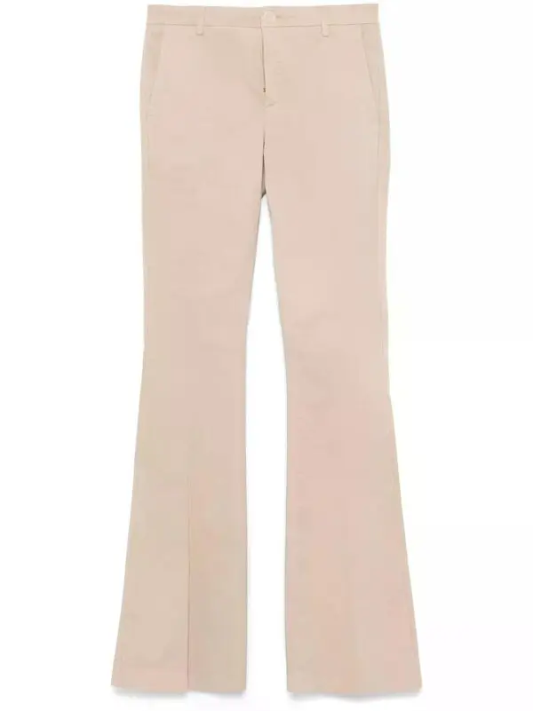 TWINSET Flared Twill Trousers