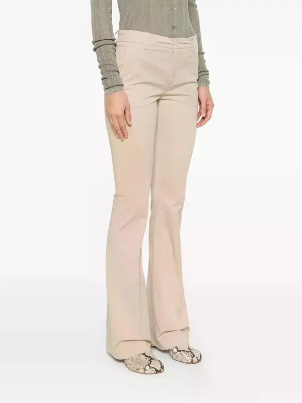TWINSET Flared Twill Trousers