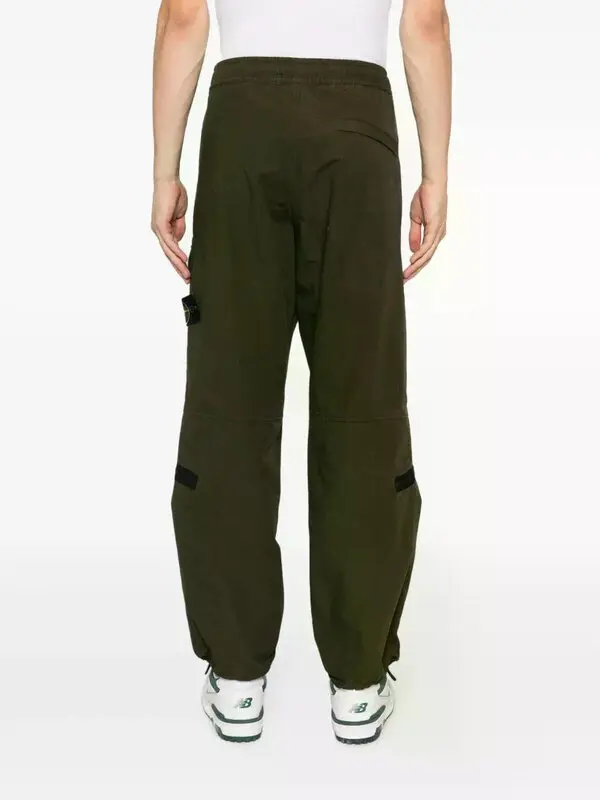 Stone Island Tapered Ripstop Cargo Trousers - Green