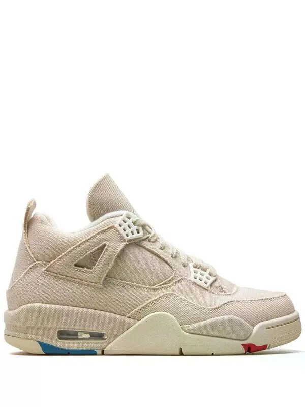 JORDAN Air 4 Canvas Sneakers - Neutrals