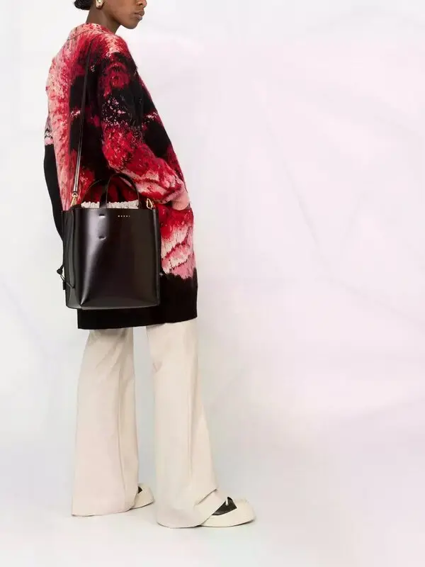 Marni Museo Drawstring Leather Tote