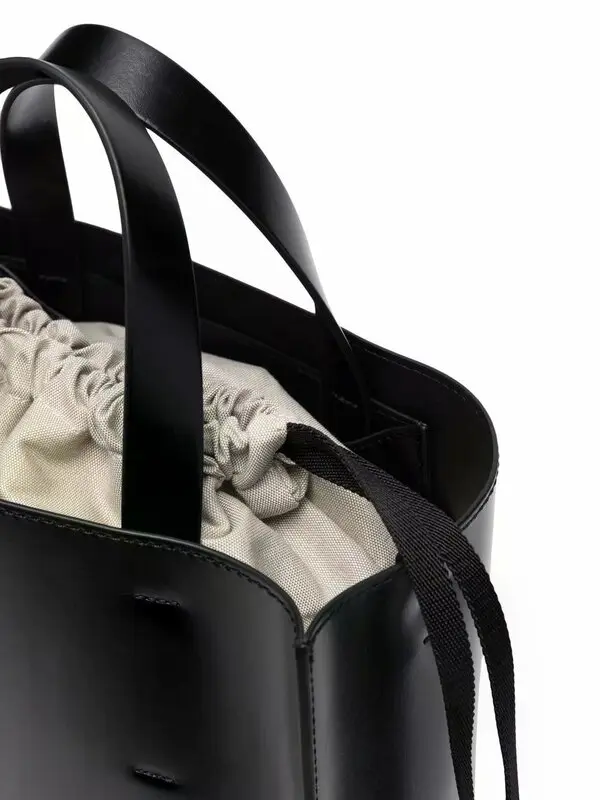Marni Museo Drawstring Leather Tote