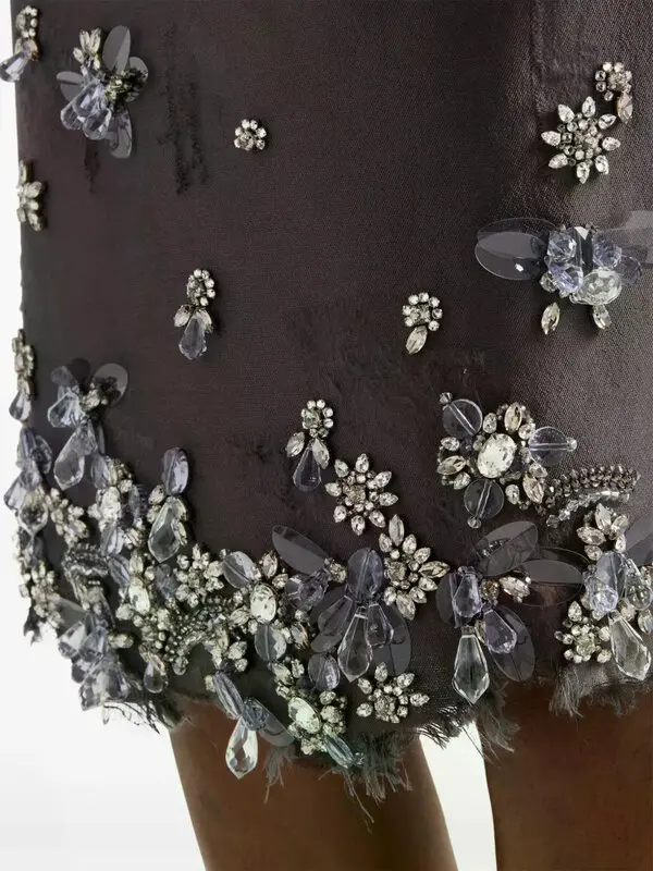 Prada Embroidered Midi Skirt