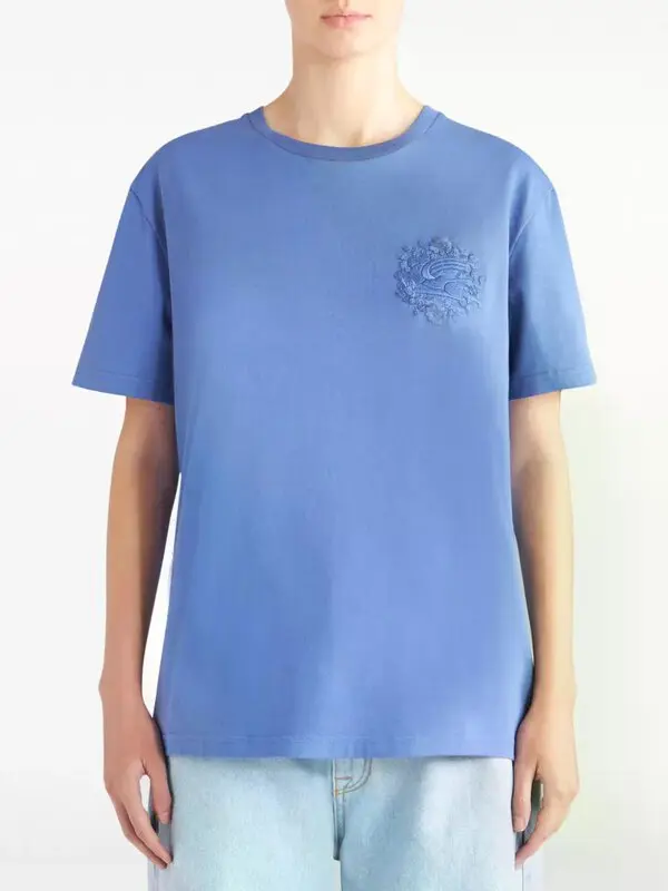 Etro Pegaso-embroidered Cotton T-shirt