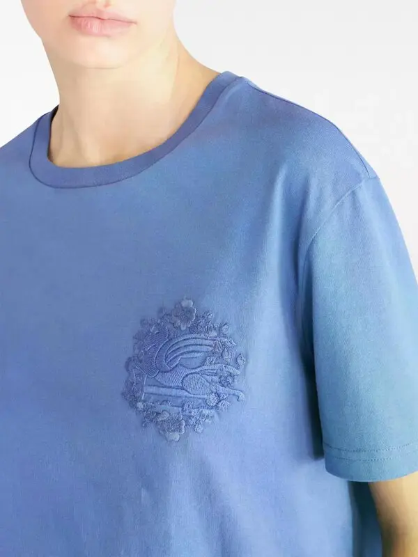 Etro Pegaso-embroidered Cotton T-shirt