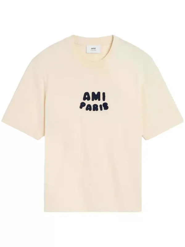 AMI Paris Logo-patch T-shirt