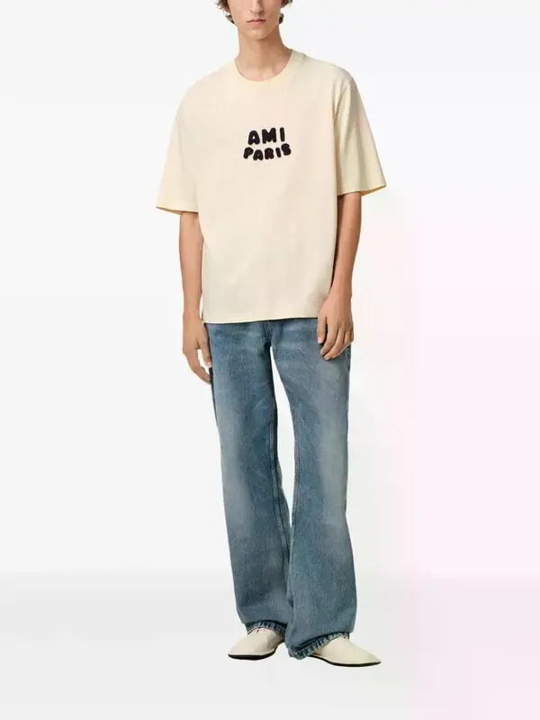 AMI Paris Logo-patch T-shirt