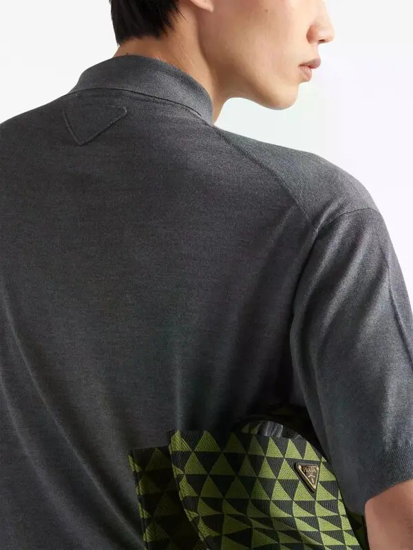 Prada Silk Polo Shirt