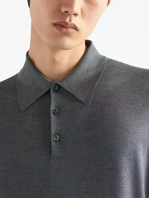 Prada Silk Polo Shirt