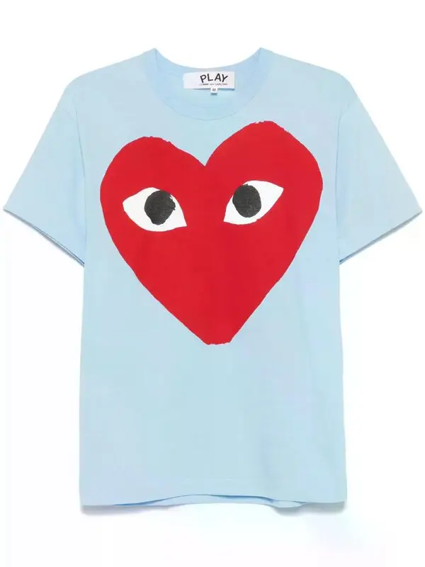 Play Comme Des Garcon Heart-print T-shirt