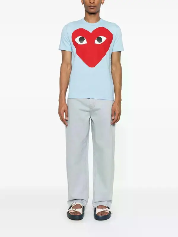 Play Comme Des Garcon Heart-print T-shirt