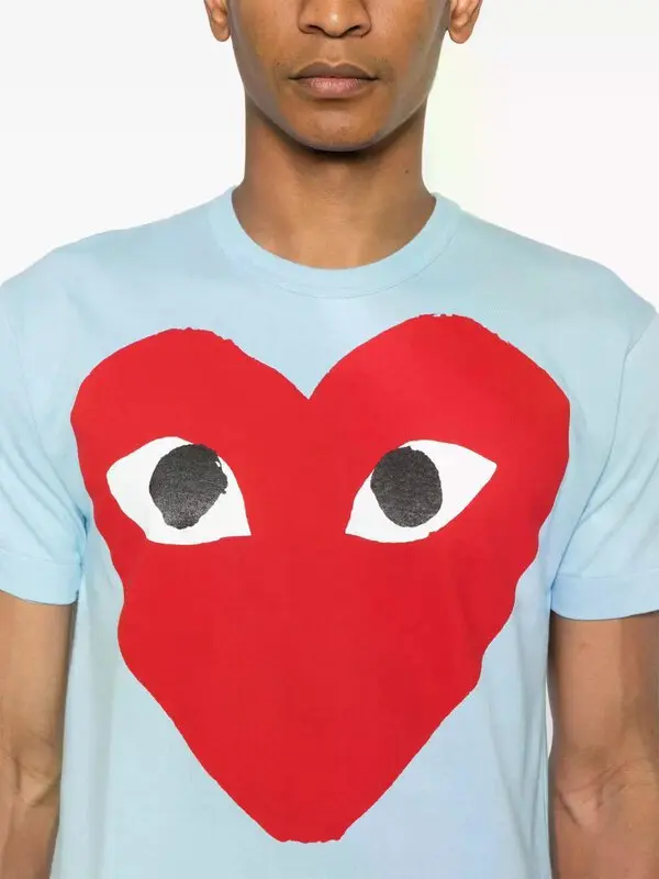 Play Comme Des Garcon Heart-print T-shirt