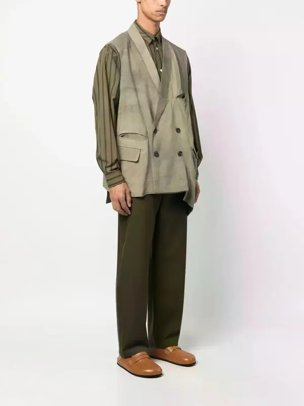 ZIGGY CHEN Asymmetric Double-breasted Jacket