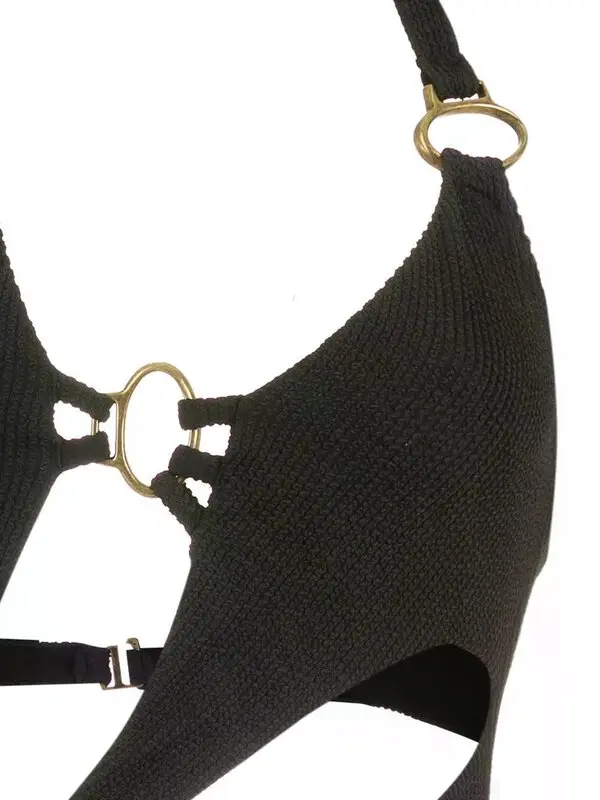 AMIR SLAMA Cut-out Halterneck Swimsuit