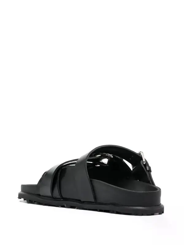 MARINE SERRE Buckled Calf Leather Sandals