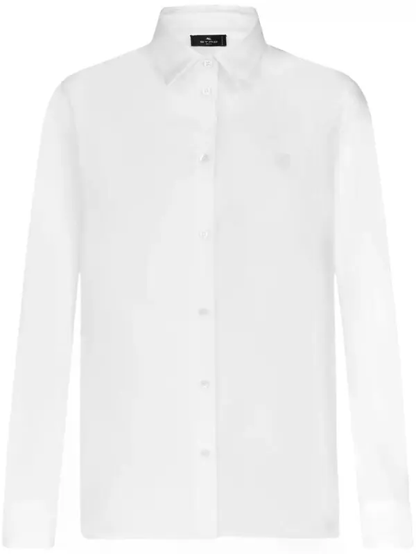 Etro Pegaso-embroidered Cotton Shirt