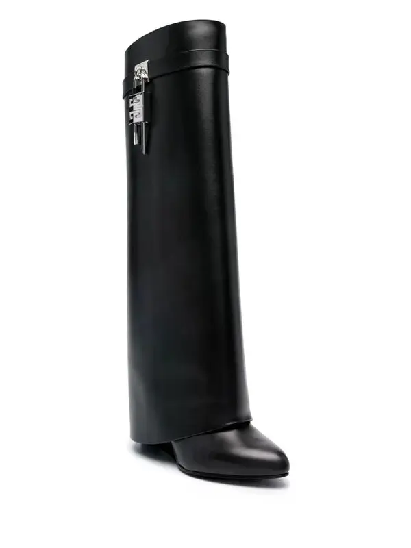 Givenchy Shark Lock 100mm Leather Boots