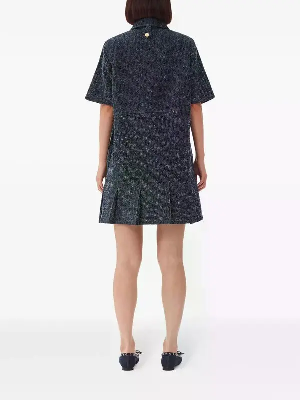 GANNI Short-sleeve Denim Mini Dress