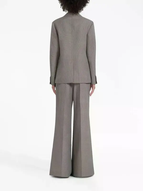 Marni Logo-waistband Checked Trousers - Multicolour