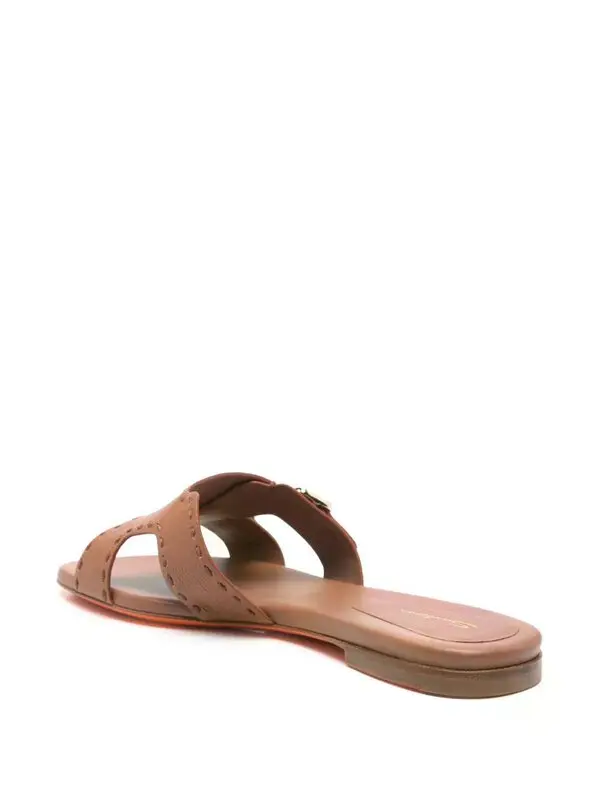 Santoni Leather Sandals