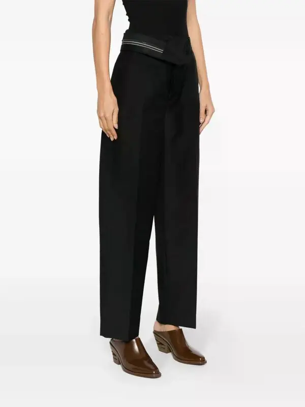 Fendi Pressed-crease Tapered Trousers