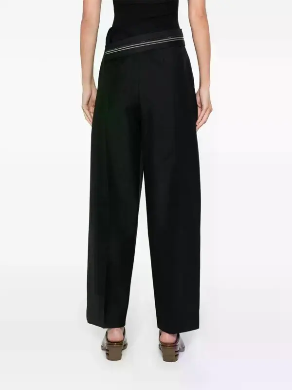 Fendi Pressed-crease Tapered Trousers