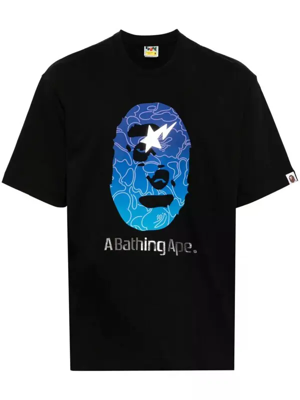 A BATHING APE Logo Print T-shirt