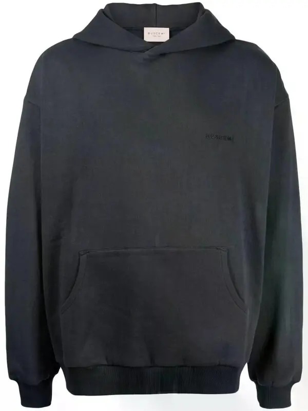 Buscemi Logo-plaque Cotton Hoodie