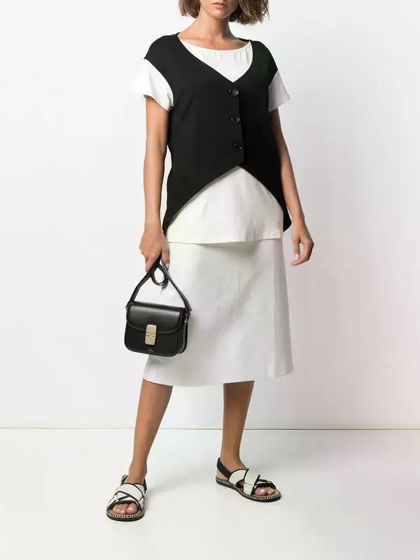 A.p.c. Mini Grace Shoulder Bag - Black