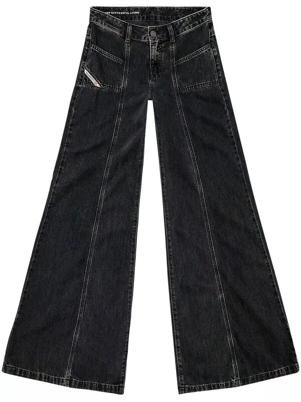 DIESEL® D-akii 068hn Bootcut Jeans - Black