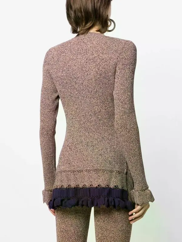 Ulla Johnson Ribbed Ruffle-trim Jumper