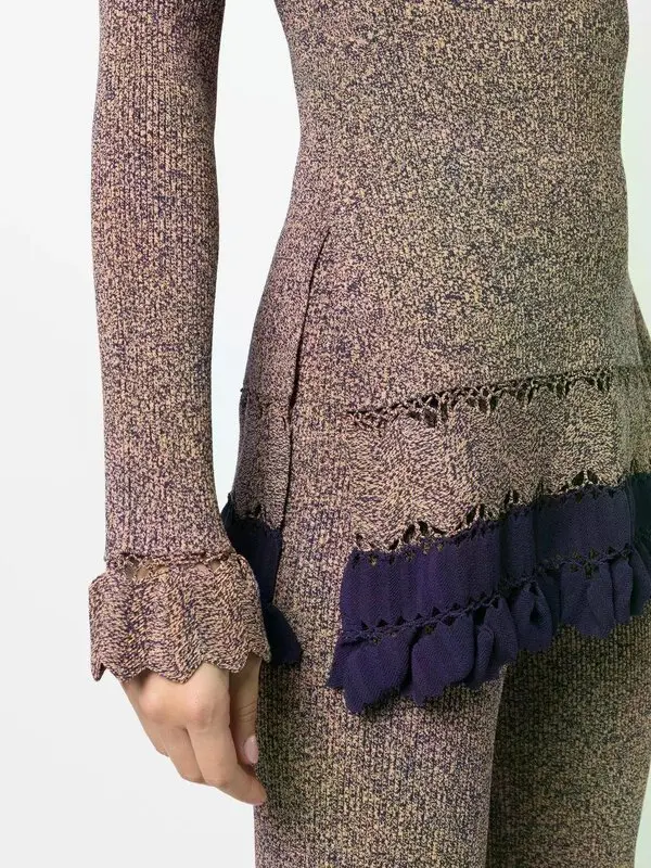 Ulla Johnson Ribbed Ruffle-trim Jumper