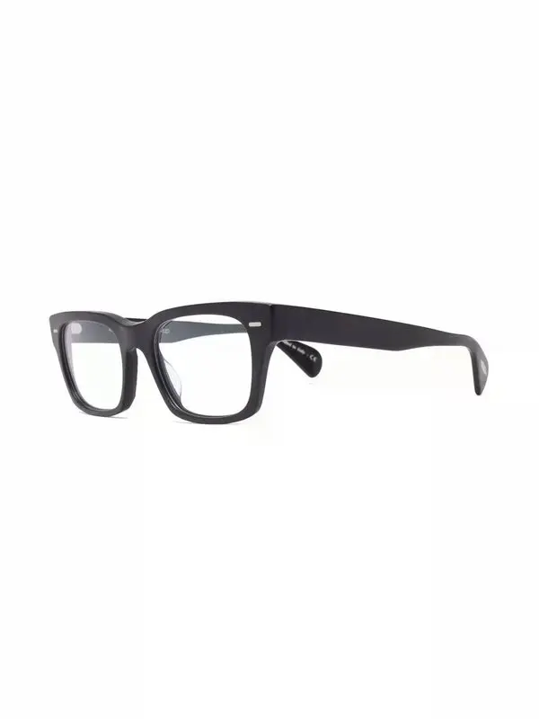 Oliver Spencer Ryce Square-frame Glasses - Black