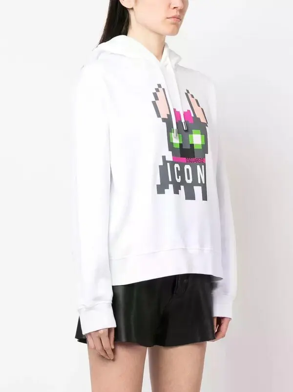 Dsquared2 Icon Pixelated-print Hoodie