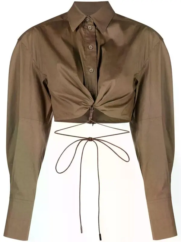 Jacquemus La Chemise Plidao Cropped Shirt