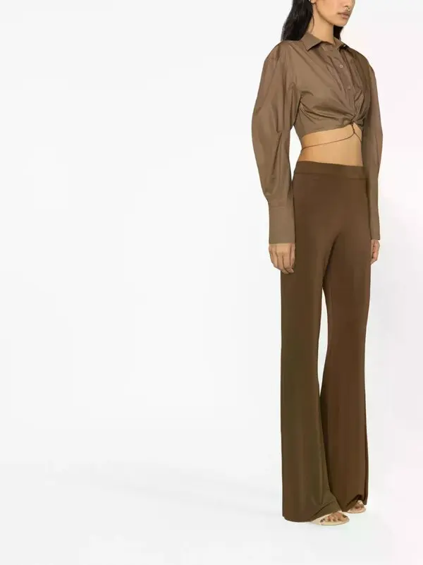 Jacquemus La Chemise Plidao Cropped Shirt