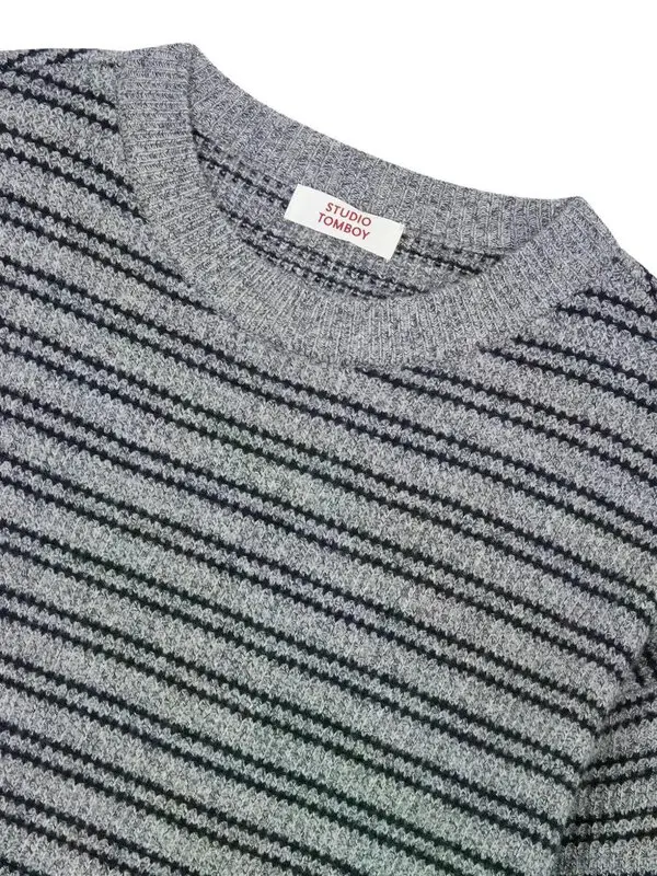STUDIO TOMBOY Striped Knit Sweater