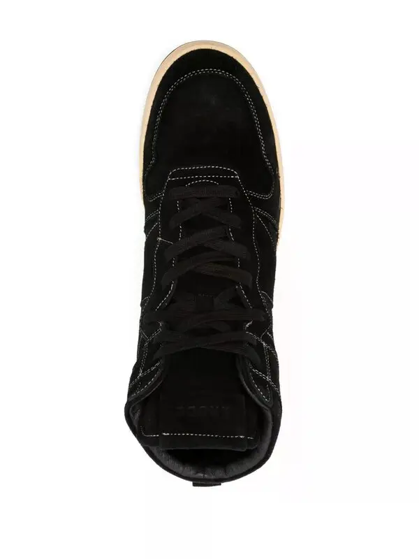 Rhude Rhecess High-top Suede Sneakers