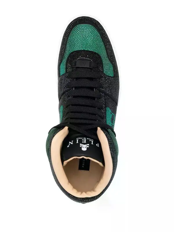 Philipp Plein Embellished High-top Sneakers - Black