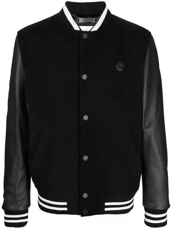 Philipp Plein Studded Skull Bomber Jacket