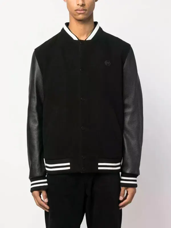Philipp Plein Studded Skull Bomber Jacket