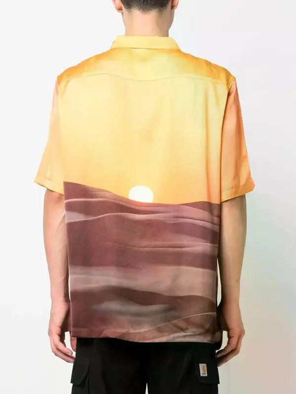 BLUE SKY INN Landscape-print Short-sleeve Shirt