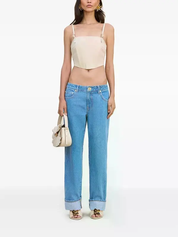 Cult Gaia Loren Crop Top - Neutrals