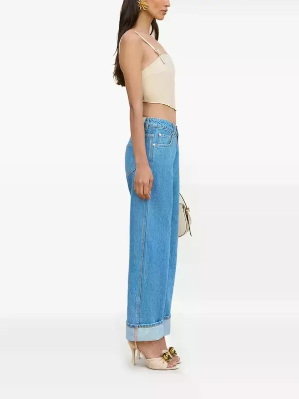 Cult Gaia Loren Crop Top - Neutrals
