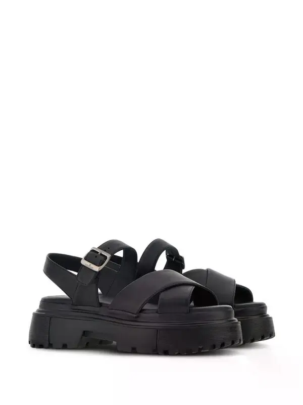 Hogan Crossover-straps Flat Sandals