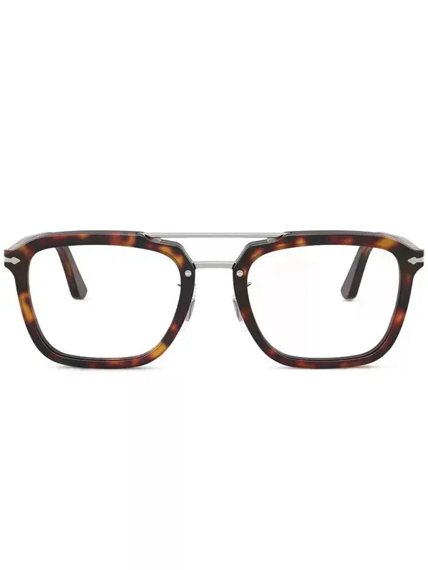 Persol Senna Square Frame Glasses - Brown