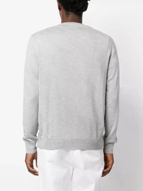 Polo Ralph Lauren Embroidered-pony Knit Jumper - Grey