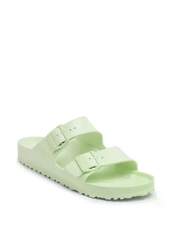 BIRKENSTOCK Buckled Flat Slides - Green